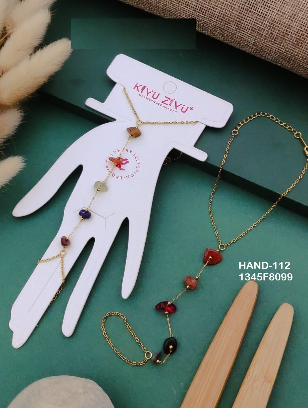 HAND-112 Anti-Tarnish Stainless Steel Hand Chain – KiyuZiyu – by Anjni ...